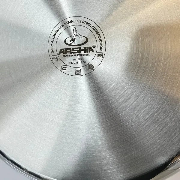 قابمله استیل کف لیزری عرشیا مدل:3342 سایز:30سانت حجم:7لیتر – هرمز مال